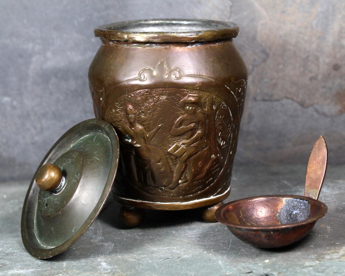 Russian Copper Sugar Bowl | Circa 1870s | Hand Made Copper Sugar Conta ...