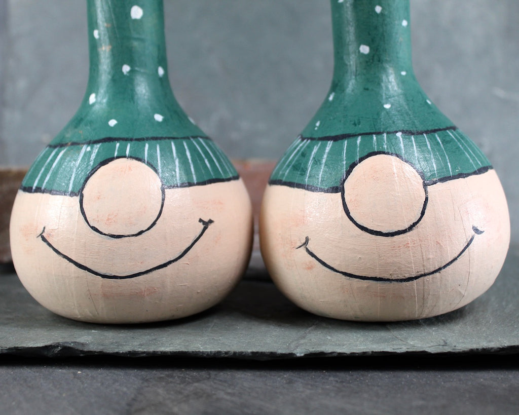Vintage Elf Gourd Decoration | Hand-Painted Christmas Gourd | 1992 Pot ...