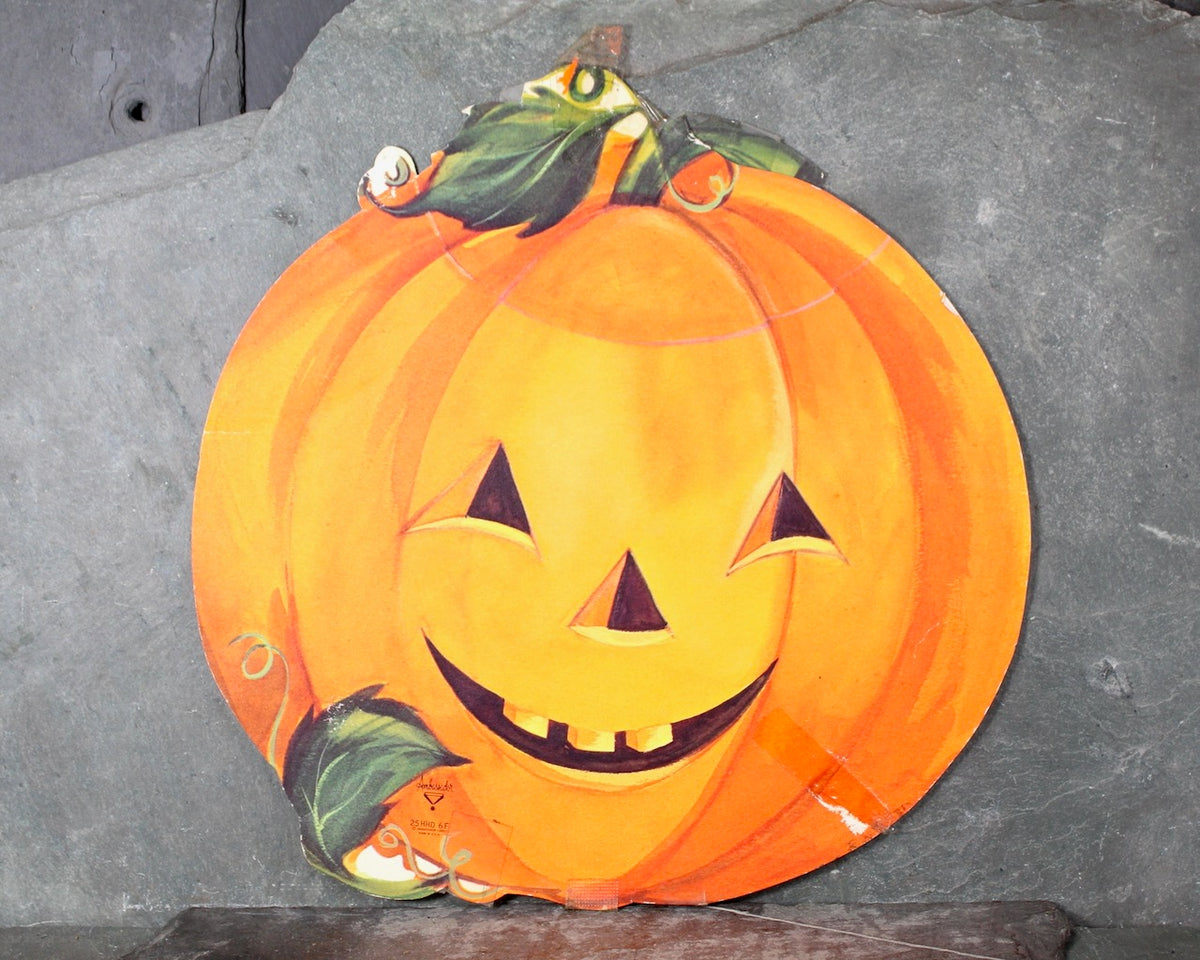 Vintage 9" Cardboard Halloween Decorations | Set of 3 | 1970s/80s Hall ...