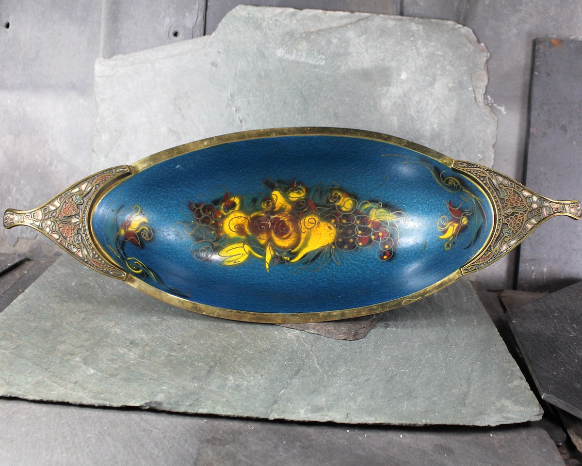 Vintage Israeli Footed Bowl | Fruit Motif Bowl with Ornate Design | Go ...
