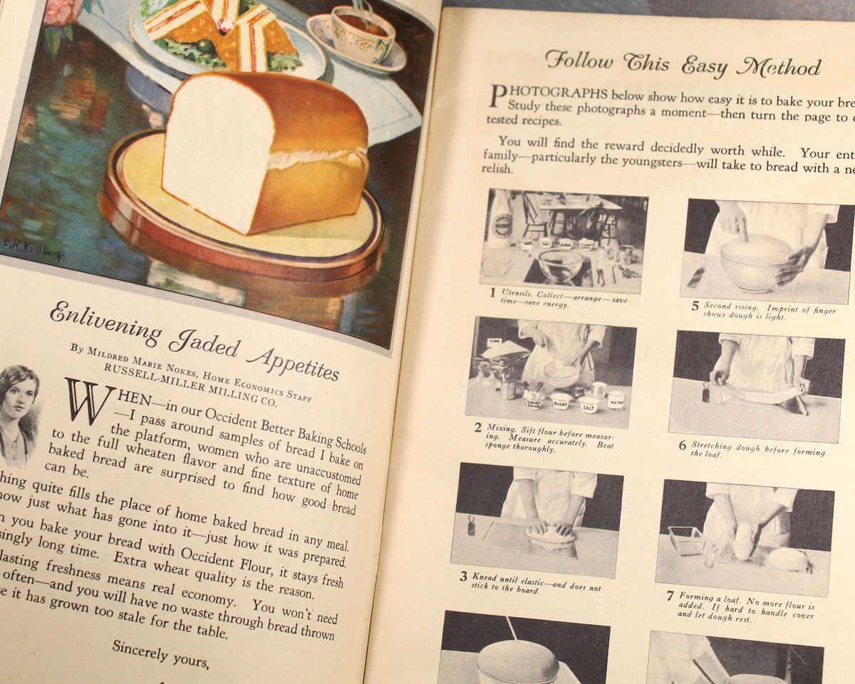 Baking Made Easy by Occident Flour - 1930 Antique Cookbook by General ...